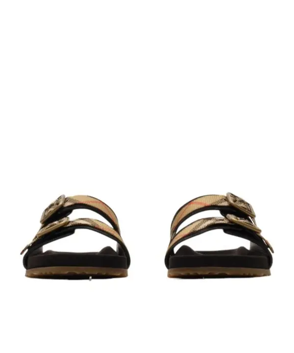 Burberry Check Urchin Sandals - Black
