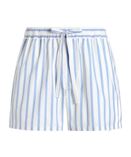 Dolce & Gabbana Dolce Gabbana Striped Drawstring Bermuda Shorts - Light Blue