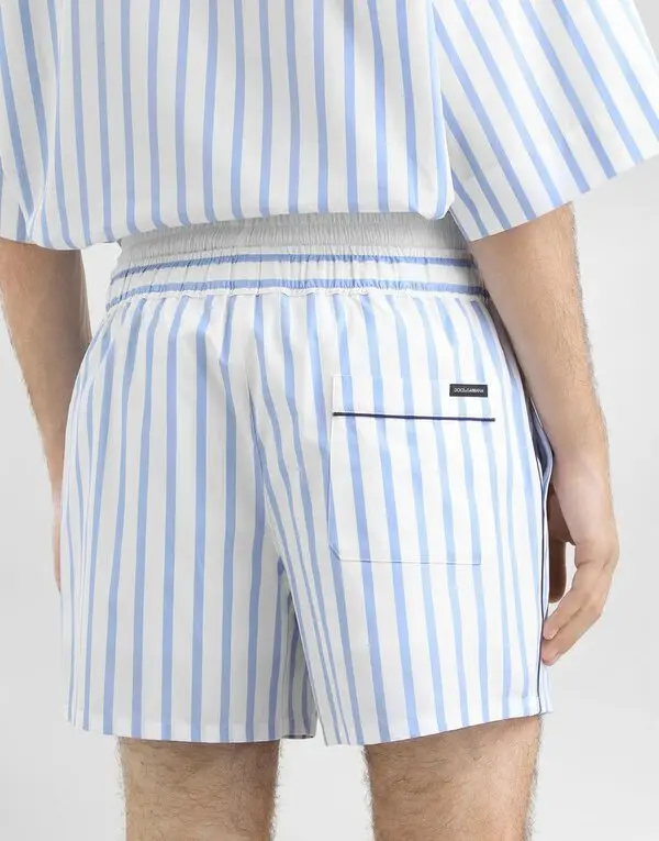 Dolce & Gabbana Striped Drawstring Bermuda Shorts