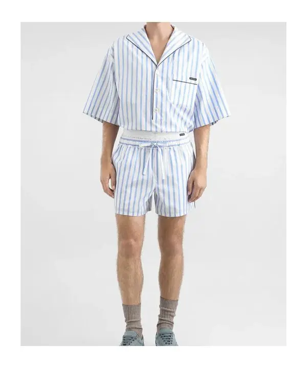 Dolce & Gabbana Striped Bermuda Shorts - White