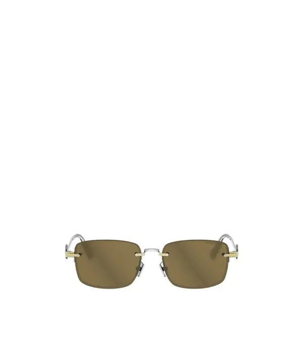 Dior Cd Diamond Rectangle Frame Sunglasses - Green