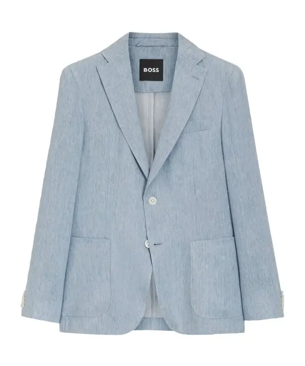 Hugo Boss Chest-pocket Blazer - Gray