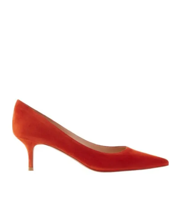 GIANVITO ROSSI Pointed Toe Suede Pumps
