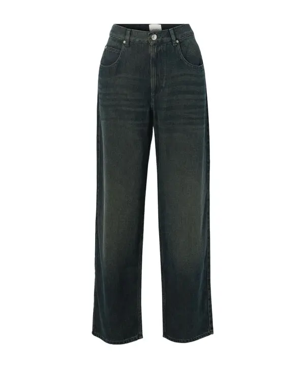Isabel Marant Étoile High-rise Straight-leg Jeans - Black