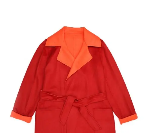 Max Mara Lapel Coat - Red