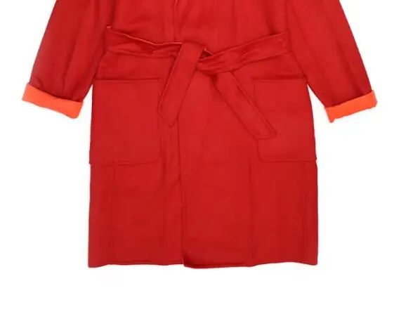 Max Mara Lapel Coat - Red