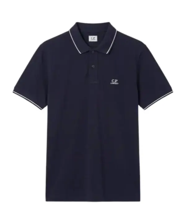C.P. COMPANY Short-sleeved Polo Shirt - Blue