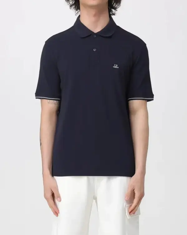 C.P. COMPANY Short-sleeved Polo Shirt - Blue