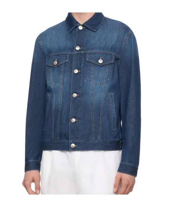 Brunello Cucinelli Buttoned Denim Jacket - Blue