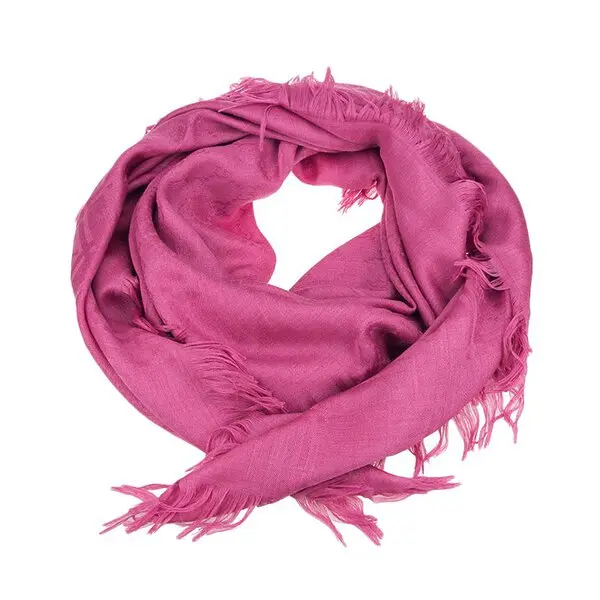 Gucci Logo Tassel Scarf - Pink