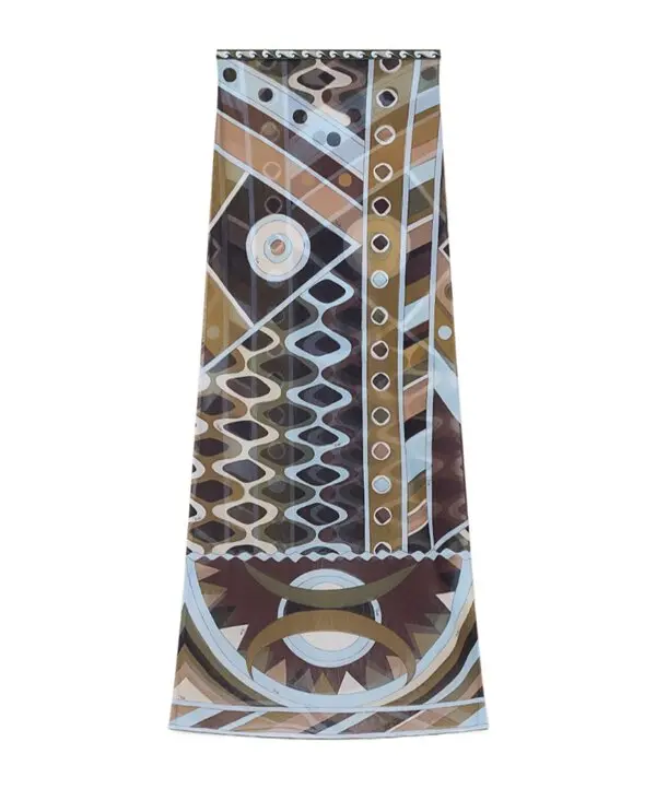 Emilio Pucci Sheer Printed Maxi Skirt