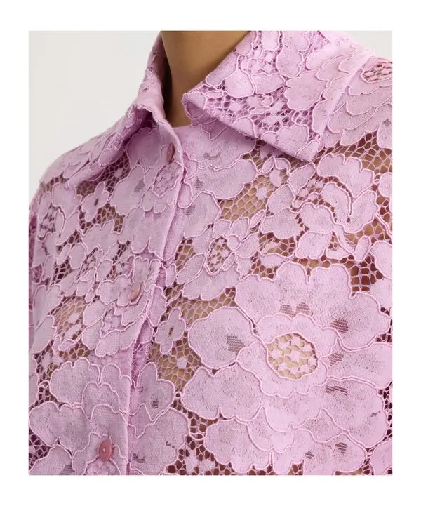 PATOU Short-sleeved Lace Shirt