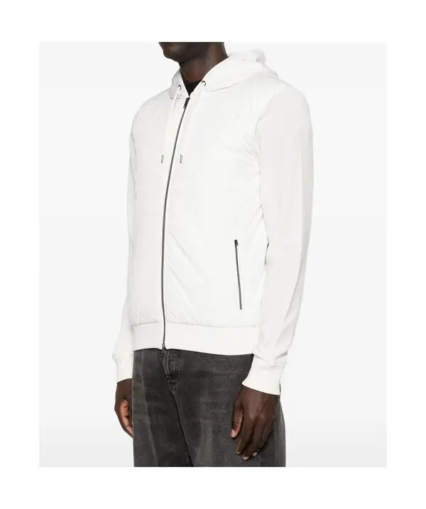 Herno Zip-up Hoodie - White
