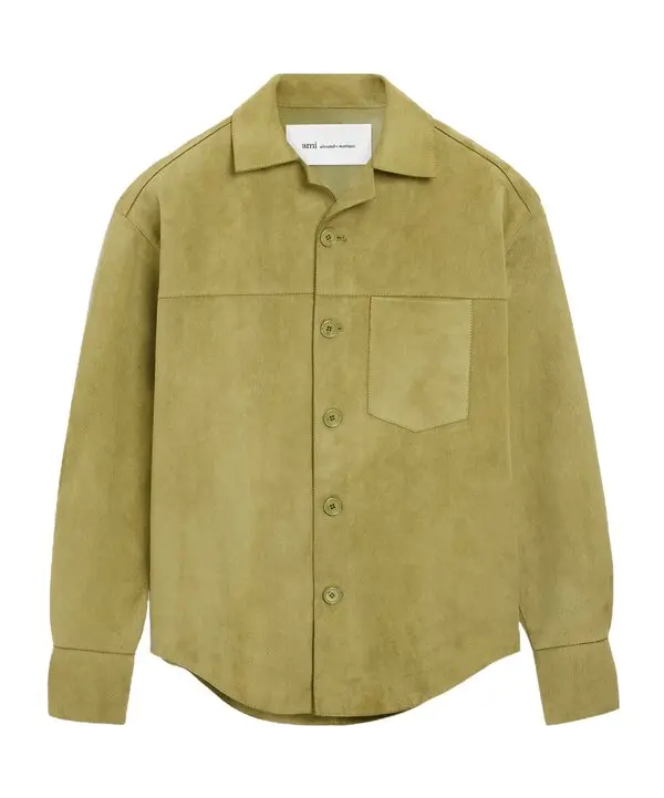 AMI Paris Buttoned Overshirt - Matcha