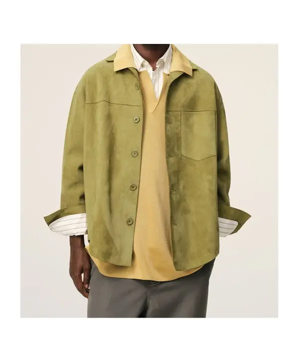 AMI Paris Buttoned Overshirt - Matcha