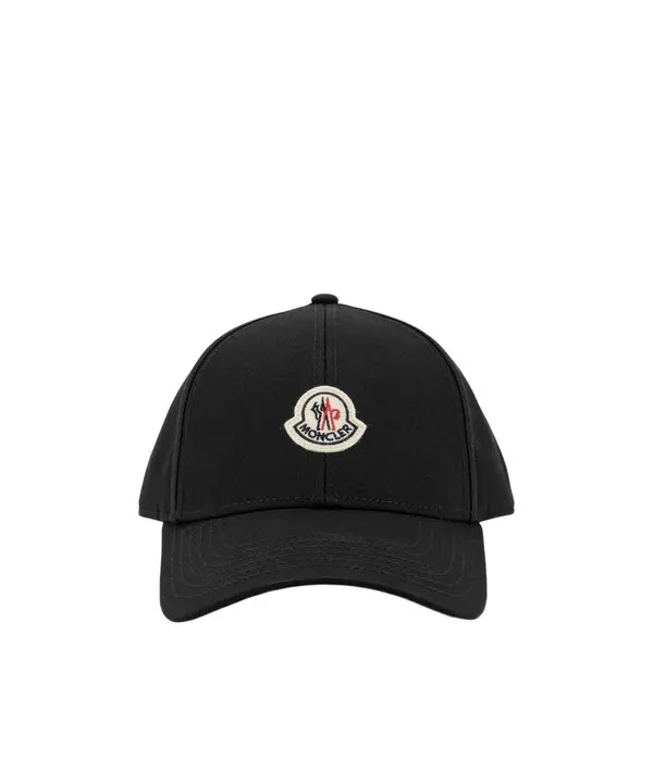 Moncler Baseball Cap With Logo - Black