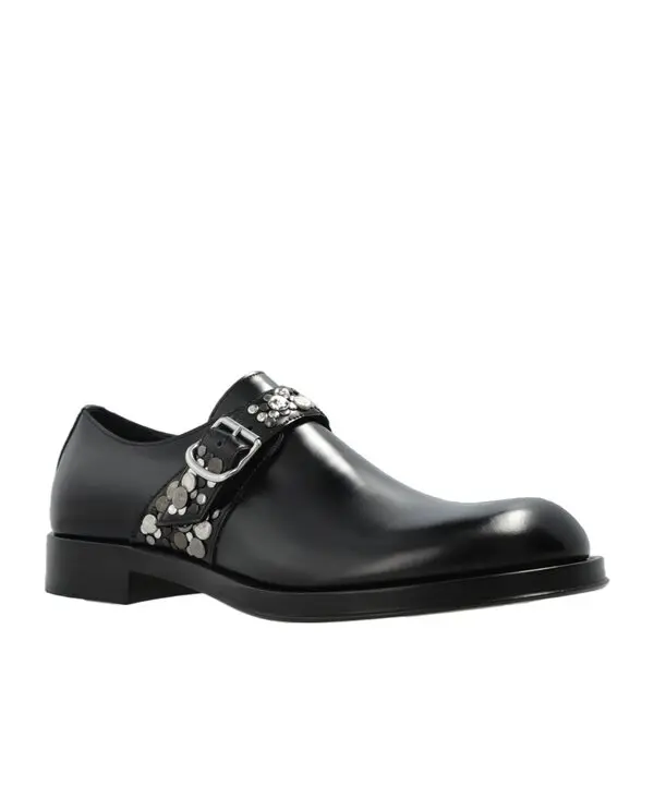 Dries Van Noten Leather Loafers With Stud Embellishments