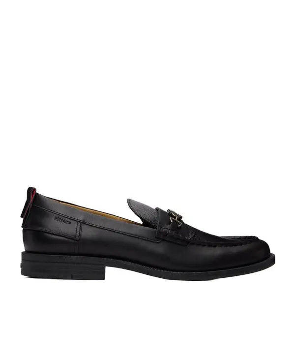 Hugo Boss Round-toe Loafers With Logo Hardware