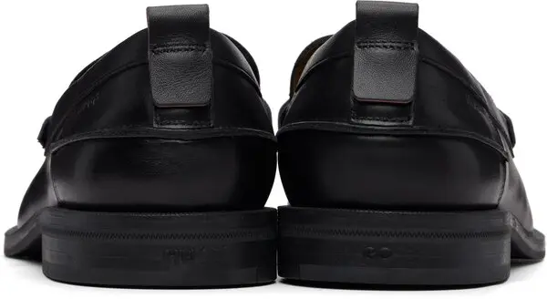 Hugo Boss Round-toe Loafers With Logo Hardware