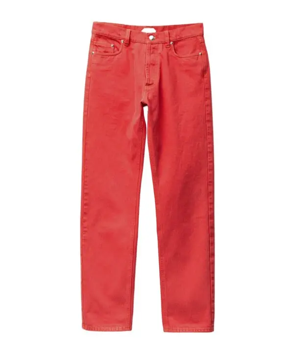 Versace Regular Fit Straight-leg Jeans - Red