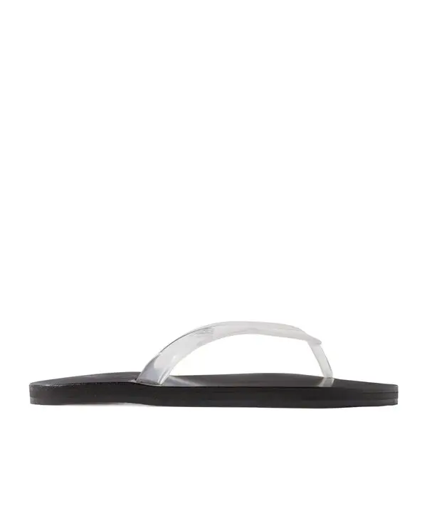 ANCIENT GREEK SANDALS Saionara" Jelly Pvc Flip Flops - Black
