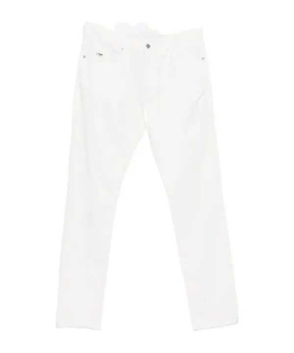 Emporio Armani Logo Jeans - White