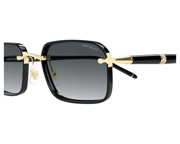 Montblanc Rectangular Frame Sunglasses - Black