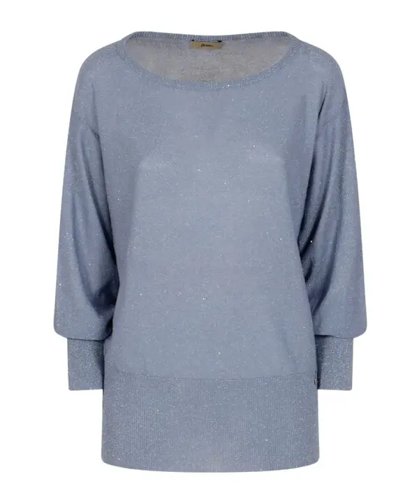 Herno Sequinned Knitted Jumper - Gray