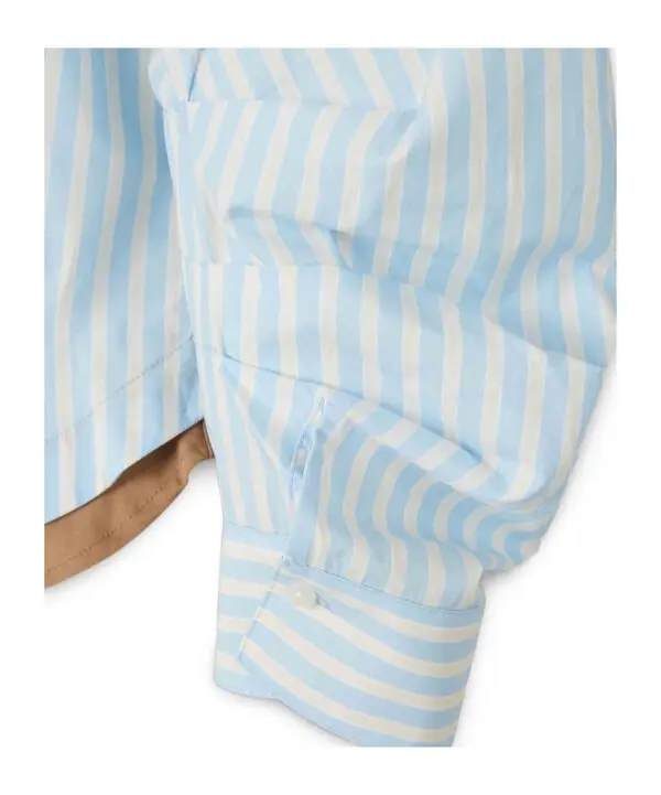 Simkhai Striped Button-up Shirt With Long Sleeves