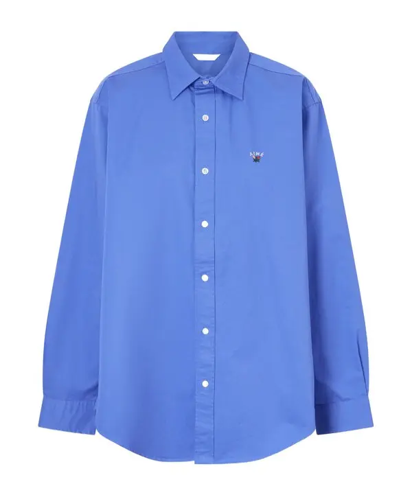 Aimé Leon Dore Cotton Poplin Oversized Shirt - Blue