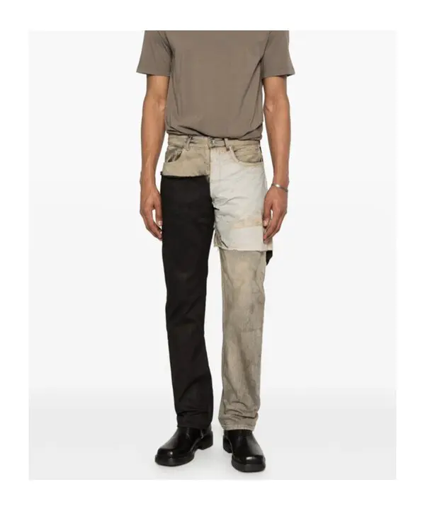 Rick Owens Paneled Jeans - Black