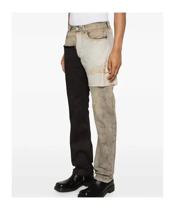 Rick Owens Paneled Jeans - Black