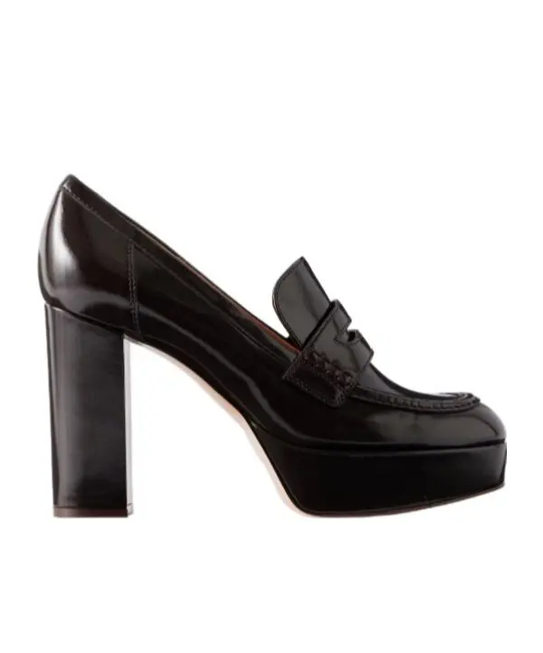 GIANVITO ROSSI Leather Platform Pumps