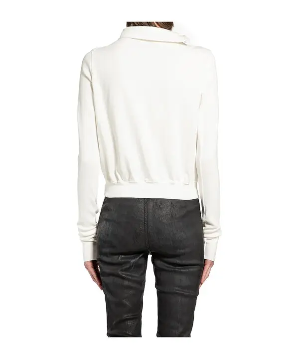 Rick Owens Mountain Zip Sweater - Milky White