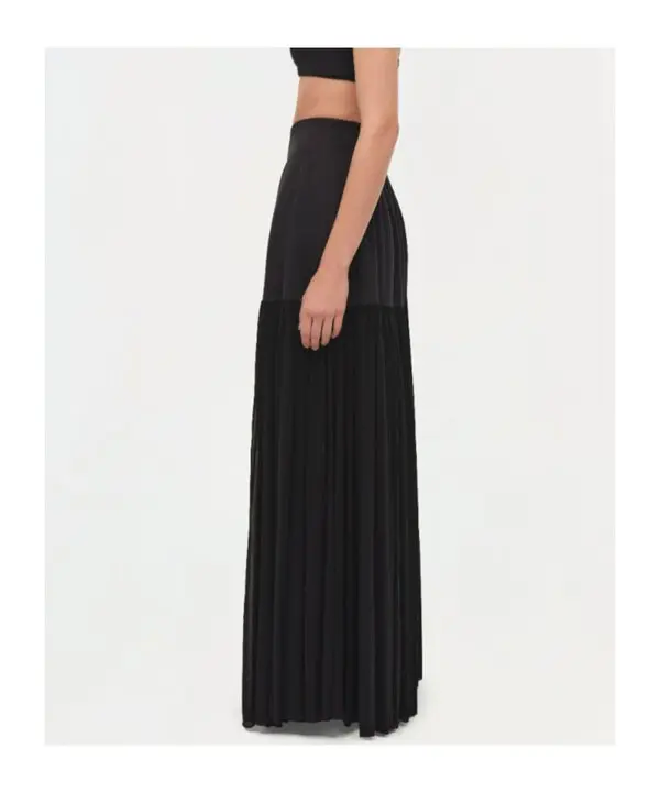 Simkhai Saryn Draped Jersey Midi Skirt