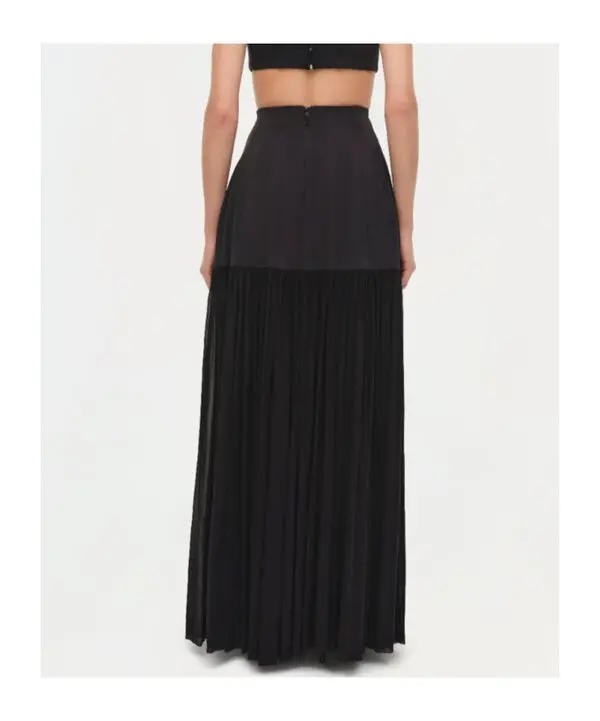 Simkhai Saryn Draped Jersey Midi Skirt