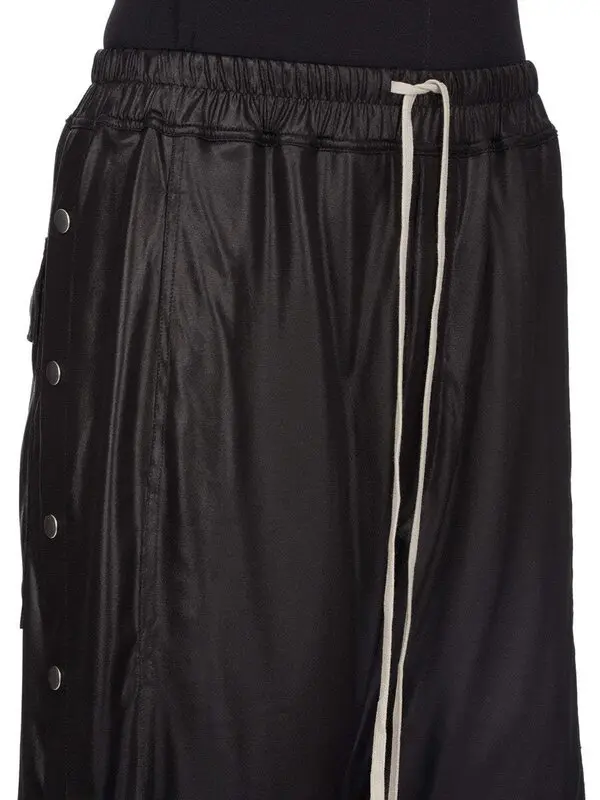 Rick Owens Button Detail Drawstring Shorts