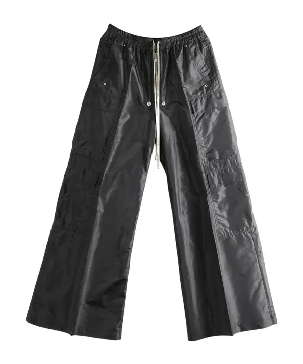 Rick Owens Eyelet Drawstring Cargo Pants - Black