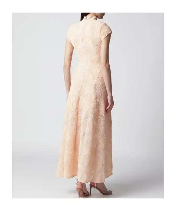ROTATE BY BIRGER CHRISTENSEN High Neck Floral Pattern Maxi Dress