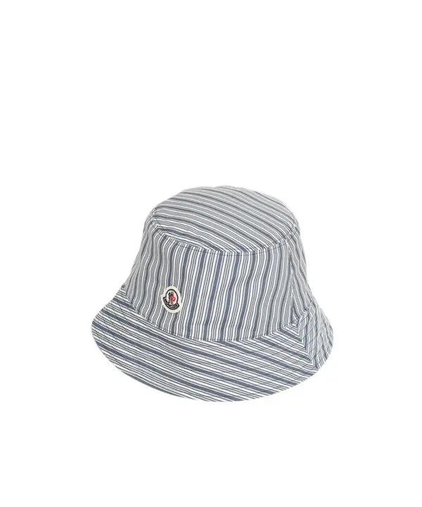 Moncler Striped Reversible Bucket Hat - Gray