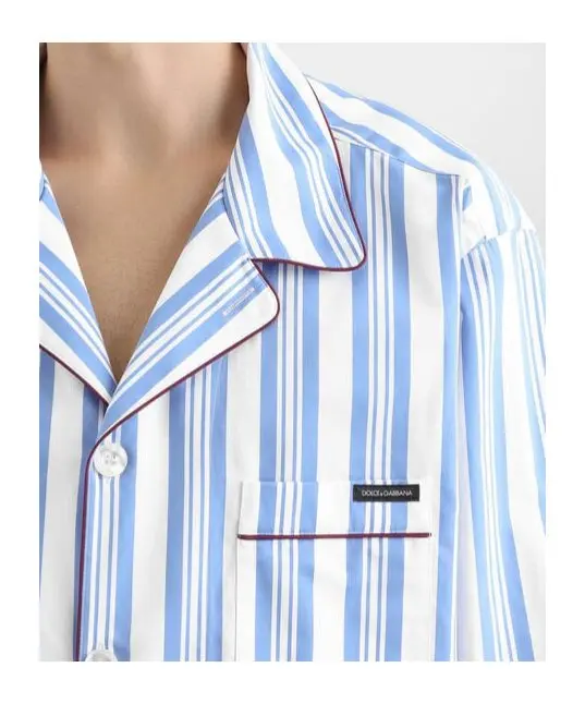 Dolce & Gabbana Striped Poplin Vanity Shirt