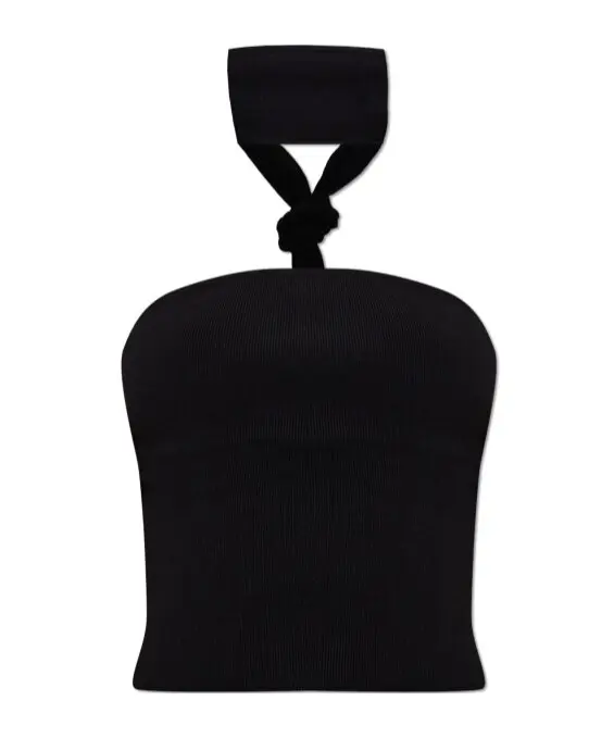 Cult Gaia Ribbed Knit Halter Top