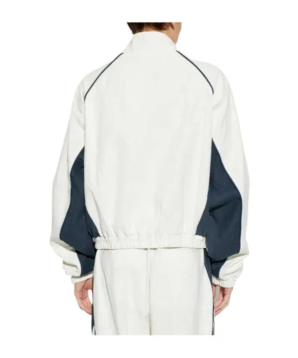 Rhude Stand Collar Zip Jacket - White