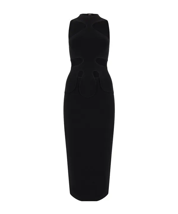 Cult Gaia Sleeveless Cutout Midi Dress - Black