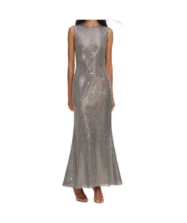 SELF-PORTRAIT Sleeveless Maxi Dress
