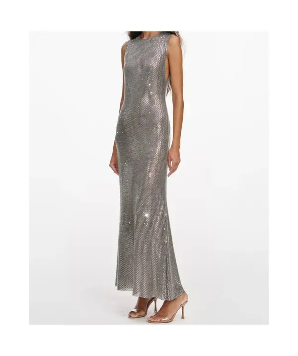 SELF-PORTRAIT Sleeveless Maxi Dress