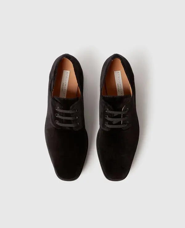 Stella McCartney 55mm Velvet Platform Lace-up Sneakers