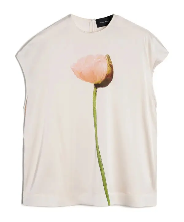 Simone Rocha Sleeveless Floral Cover-up - White