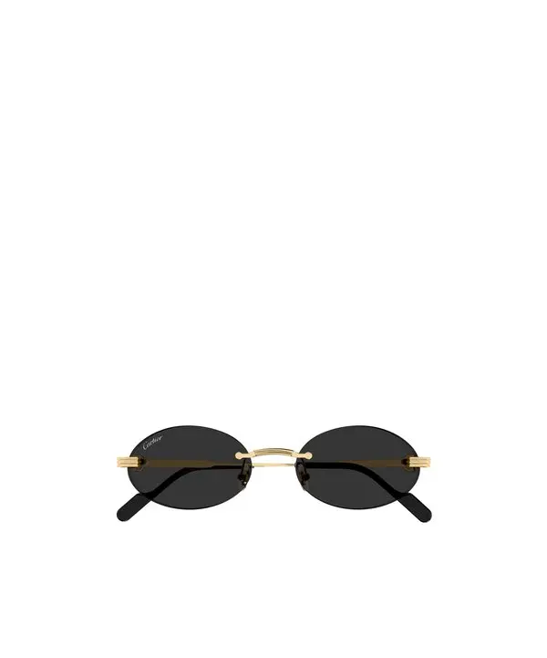Cartier Oval Rimless Sunglasses - Golden
