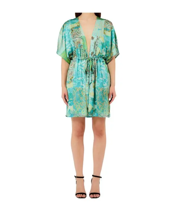 Liu Jo Paisley-print V-neck Kaftan